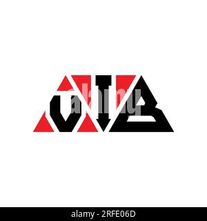VIB triangle letter logo design with triangle shape. VIB triangle logo ...