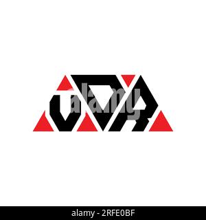VDR triangle letter logo design with triangle shape. VDR triangle logo ...