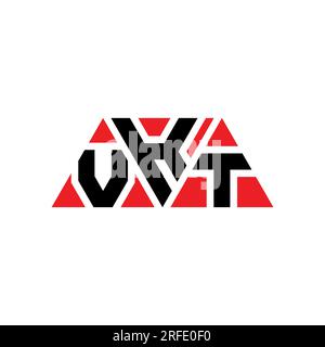 VKT triangle letter logo design with triangle shape. VKT triangle logo ...