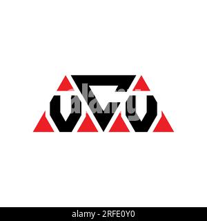 VCV triangle letter logo design with triangle shape. VCV triangle logo ...