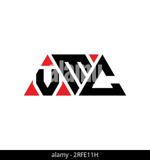 VMC triangle letter logo design with triangle shape. VMC triangle logo ...