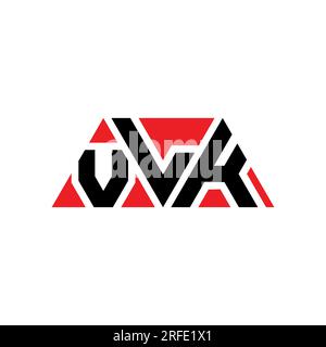 VLK triangle letter logo design with triangle shape. VLK triangle logo ...