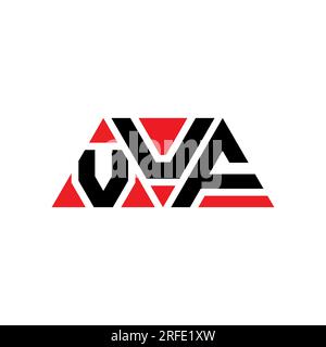 VUF triangle letter logo design with triangle shape. VUF triangle logo ...