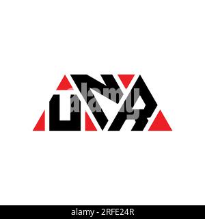 UNR triangle letter logo design with triangle shape. UNR triangle logo ...