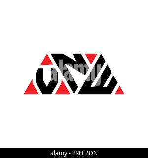 VNW triangle letter logo design with triangle shape. VNW triangle logo ...