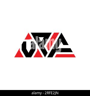 VPF triangle letter logo design with triangle shape. VPF triangle logo ...