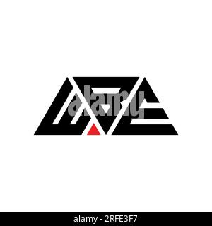 WBE triangle letter logo design with triangle shape. WBE triangle logo ...