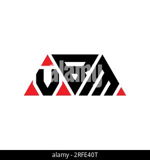VBM triangle letter logo design with triangle shape. VBM triangle logo ...