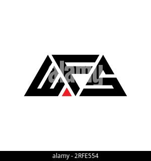 WFS triangle letter logo design with triangle shape. WFS triangle logo ...