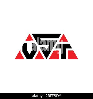 VST triangle letter logo design with triangle shape. VST triangle logo ...