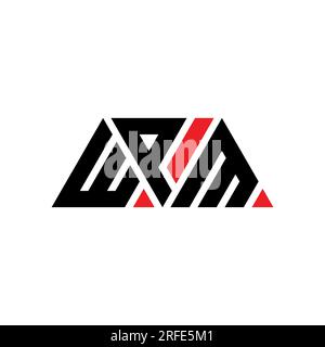 WPM triangle letter logo design with triangle shape. WPM triangle logo ...