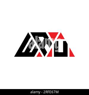 WRU triangle letter logo design with triangle shape. WRU triangle logo ...
