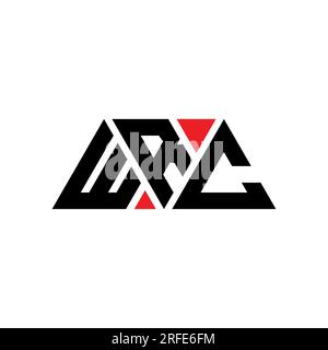 WRC triangle letter logo design with triangle shape. WRC triangle logo ...
