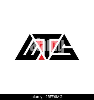 WTS triangle letter logo design with triangle shape. WTS triangle logo ...