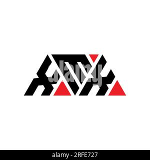 XMX triangle letter logo design with triangle shape. XMX triangle logo ...