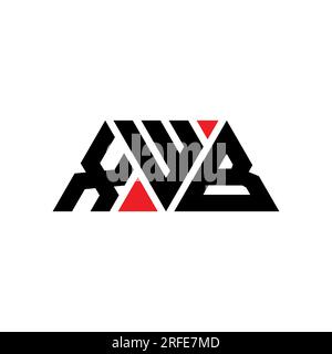 XWB triangle letter logo design with triangle shape. XWB triangle logo ...