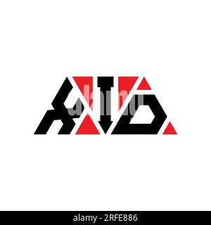 XID triangle letter logo design with triangle shape. XID triangle logo ...