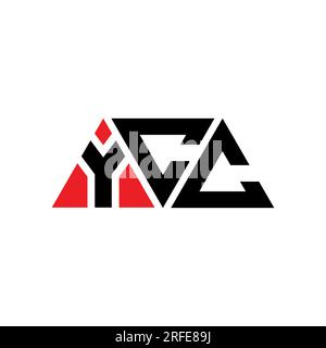 YCC triangle letter logo design with triangle shape. YCC triangle logo ...