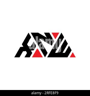 XNW triangle letter logo design with triangle shape. XNW triangle logo ...