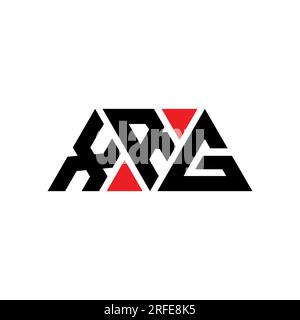 XRG triangle letter logo design with triangle shape. XRG triangle logo ...