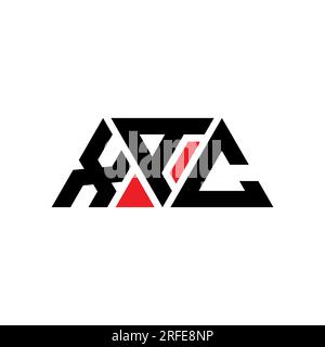 XAC triangle letter logo design with triangle shape. XAC triangle logo ...
