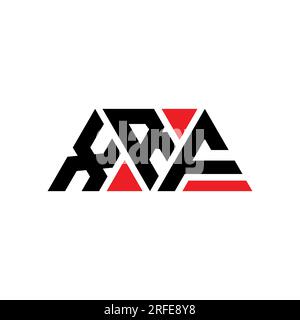 XRF triangle letter logo design with triangle shape. XRF triangle logo ...