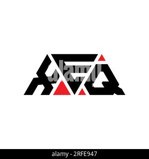 XEQ triangle letter logo design with triangle shape. XEQ triangle logo ...