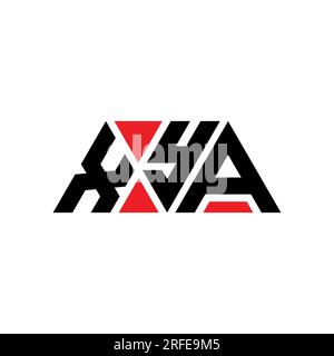 XYA triangle letter logo design with triangle shape. XYA triangle logo ...