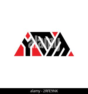 YMM triangle letter logo design with triangle shape. YMM triangle logo ...