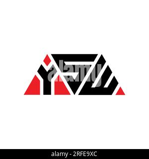 YSW triangle letter logo design with triangle shape. YSW triangle logo ...