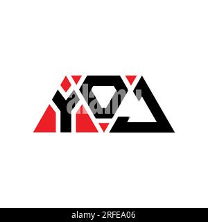 YOJ triangle letter logo design with triangle shape. YOJ triangle logo ...