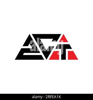 ZCT triangle letter logo design with triangle shape. ZCT triangle logo ...