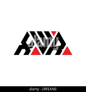 XWR triangle letter logo design with triangle shape. XWR triangle logo ...