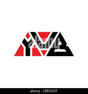 YUB triangle letter logo design with triangle shape. YUB triangle logo ...