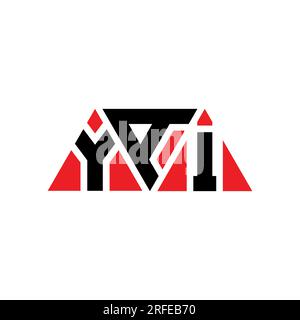YAI triangle letter logo design with triangle shape. YAI triangle logo ...