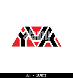 YUK triangle letter logo design with triangle shape. YUK triangle logo ...