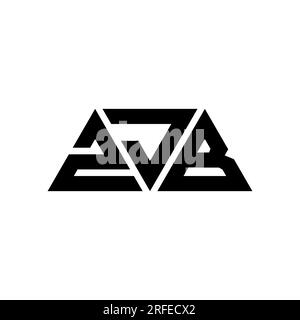 ZIB triangle letter logo design with triangle shape. ZIB triangle logo ...