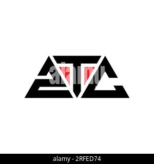 ZTC letter logo design with polygon shape. ZTC polygon and cube shape ...