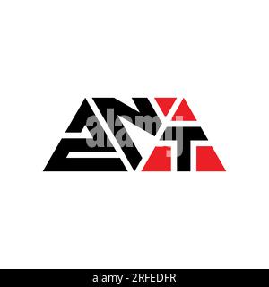 ZNT triangle letter logo design with triangle shape. ZNT triangle logo ...