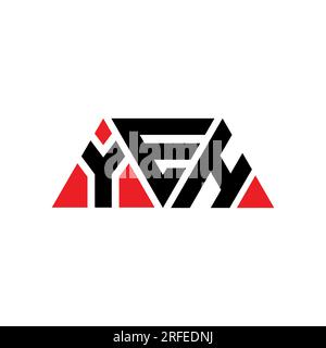 YEH triangle letter logo design with triangle shape. YEH triangle logo ...