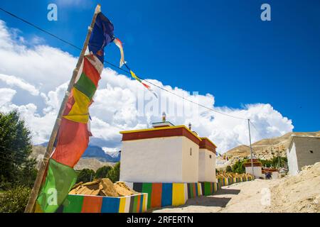 Century Old Gumba and Gompas monastery around Chhoser Village in Upper ...