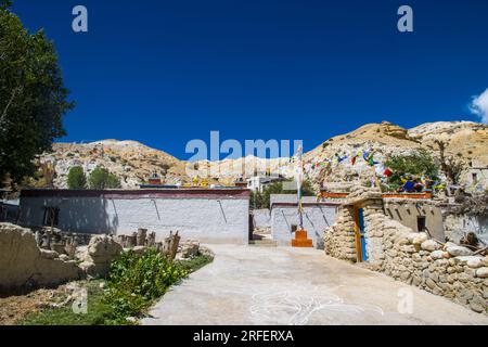 Century Old Gumba and Gompas monastery around Chhoser Village in Upper ...