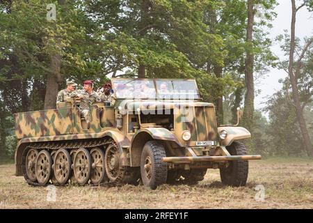 World War 2 German FAMO Half Track Stock Photo - Alamy