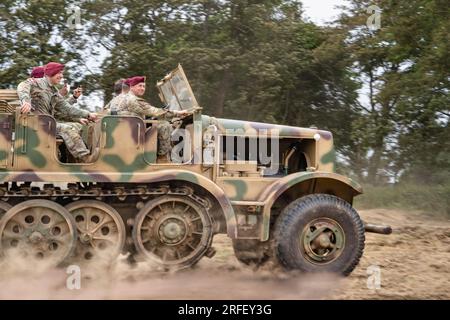World War 2 German FAMO Half Track Stock Photo - Alamy