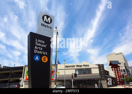 Los Angeles, California: Little Tokio/Arts District Metro Rail A and E ...