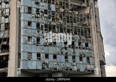 Non Exclusive: IZMAIL, UKRAINE - AUGUST 2, 2023 - The building of the ...