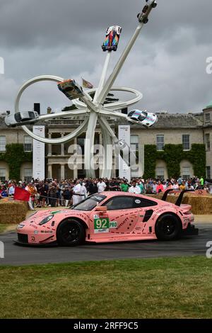 Porsche 911 RSR, Pink Pig livery tribute, 75 Years of Porsche, Le Mans ...