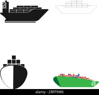 Expeditionary cargo ship logo vektor template Stock Vector Image & Art ...
