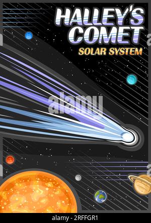 Solar system poster with planets and sun illustration Stock Vector ...