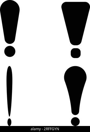 The exclamation point. Flat modern web design on a flat geometric ...